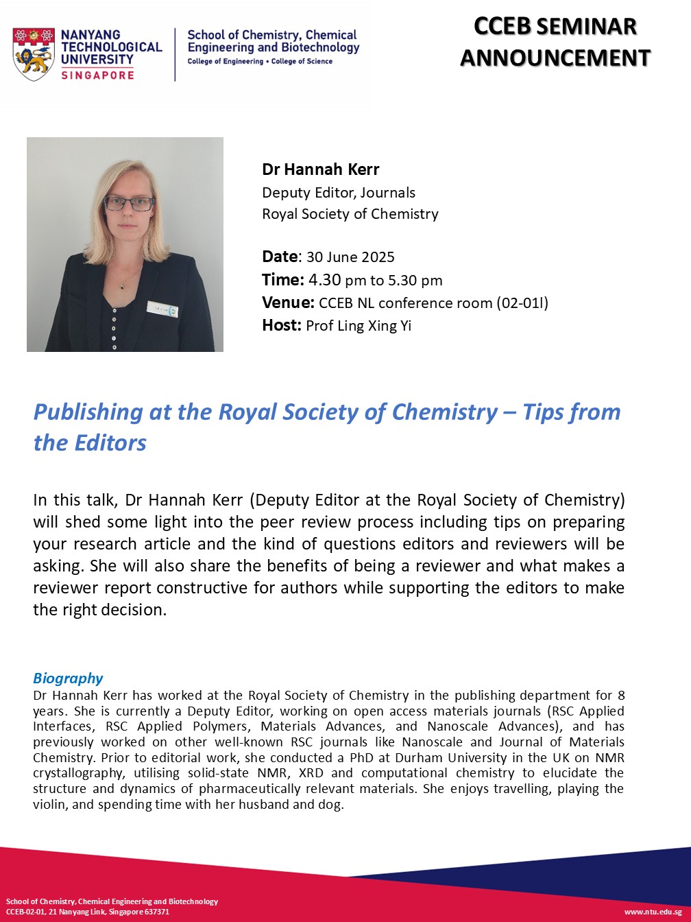 Publishing at the Royal Society of Chemistry – Tips from the Editors ...