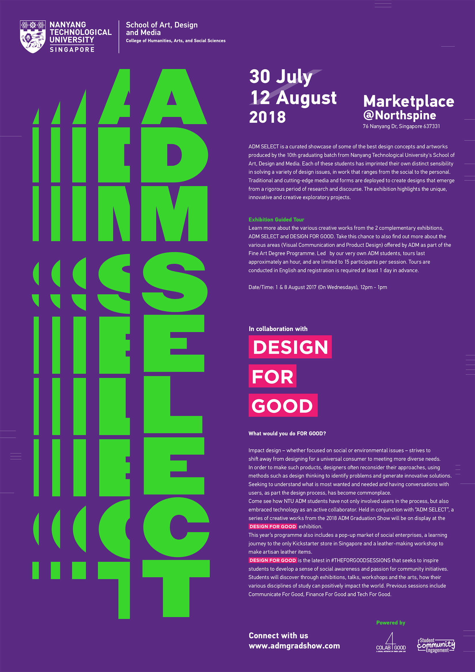 ADM Select 2018 | School of Art, Design and Media | NTU Singapore