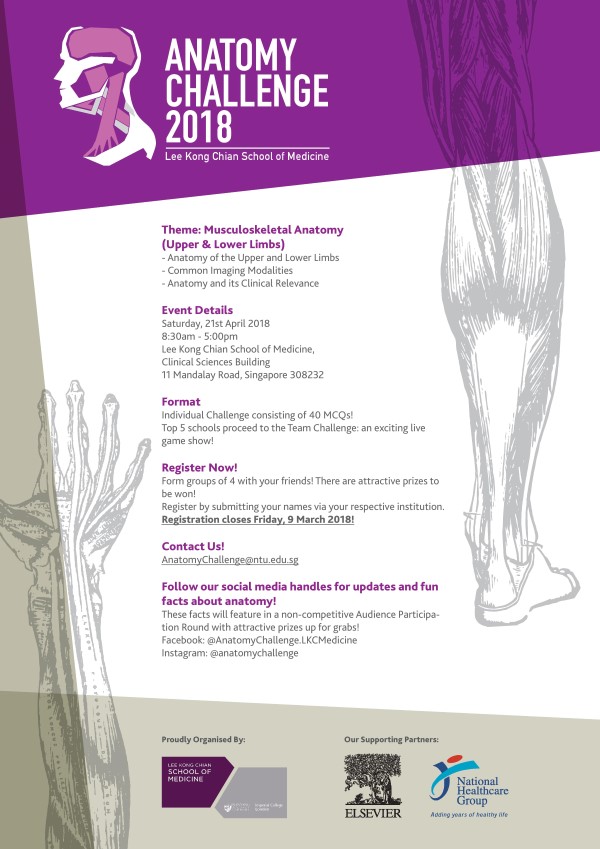 21 Apr 2018: LKCMedicine Anatomy Challenge | Lee Kong Chian School of ...