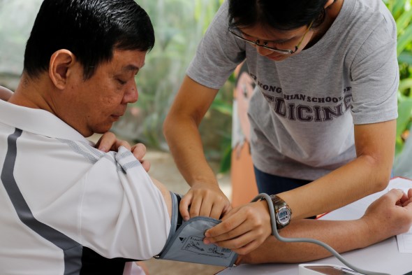 First student-organised health screening popular with residents | Lee ...