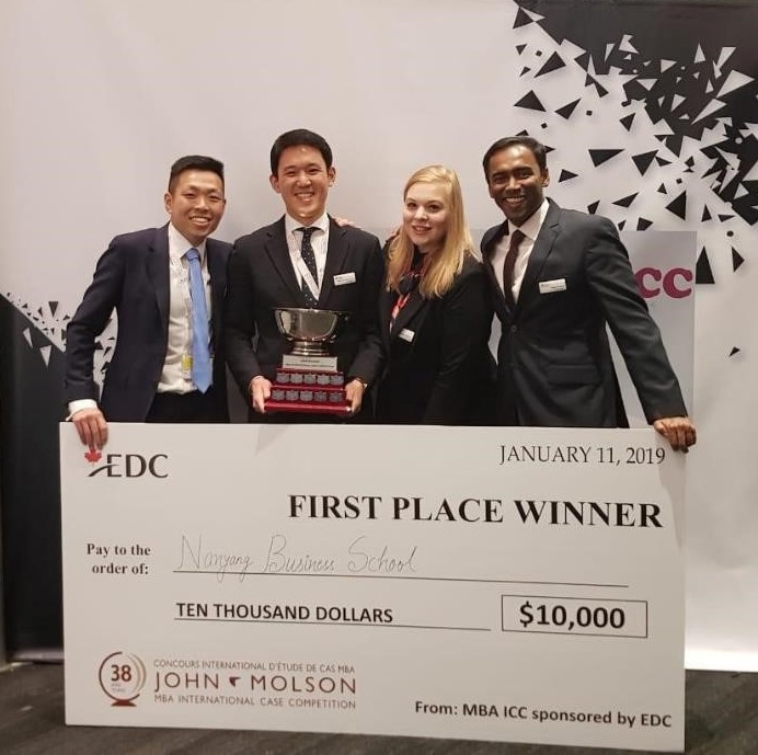 Nanyang MBA team wins prestigious John Molson Case Competition ...