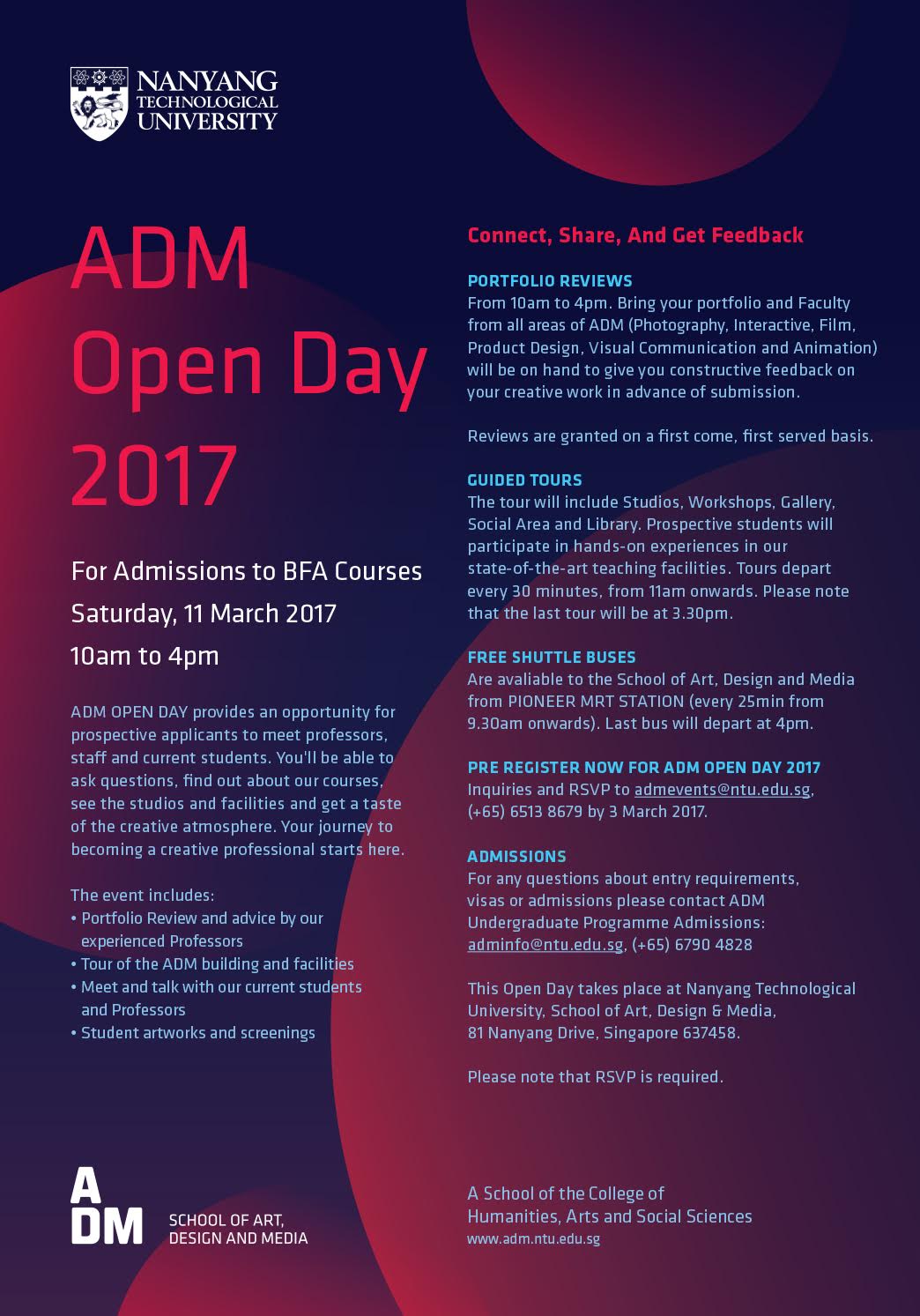 ADM Portfolio Review 2017 | School of Art, Design and Media | NTU Singapore