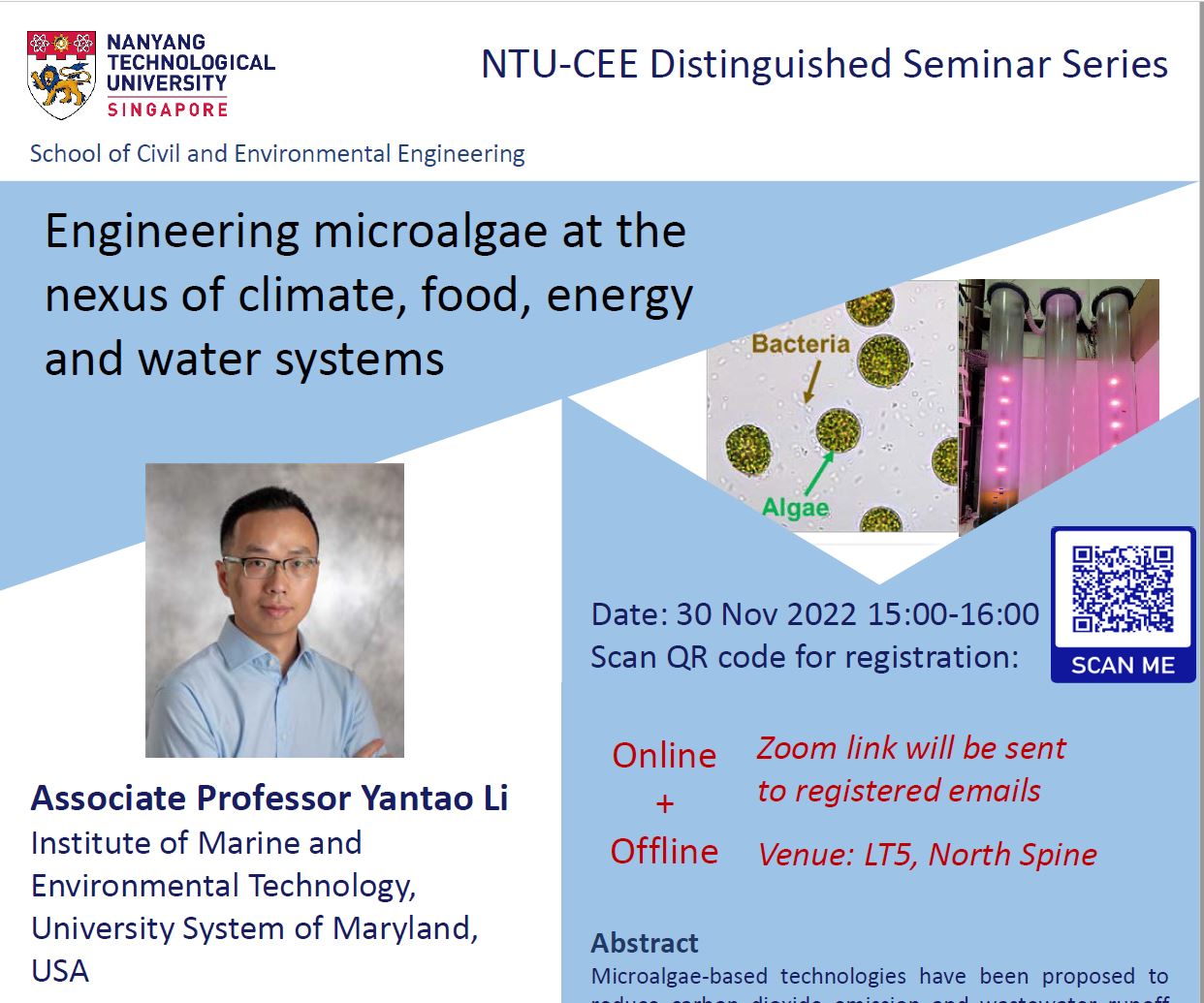 Engineering microalgae at the nexus of climate, food, energy and water systems | School of Civil ...