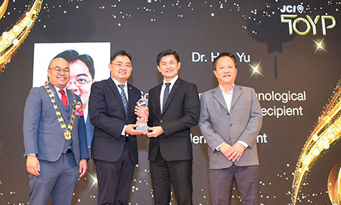 NAP Yu Han Conferred the JCI Ten Outstanding Young Persons (TOYP) of Singapore (Scientific ...