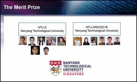 NTU Teams won the Merit Prize at the 2020 Asia Pacific Region HPC-AI ...