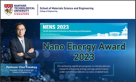 Dan Maydan Prize for Nanoscience Research 2023 - Prof Chen Xiaodong ...