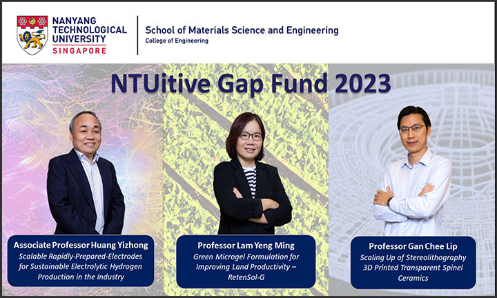NTUitive Gap Fund – Professor Gan Chee Lip, Professor Lam Yeng Ming and Associate Professor ...