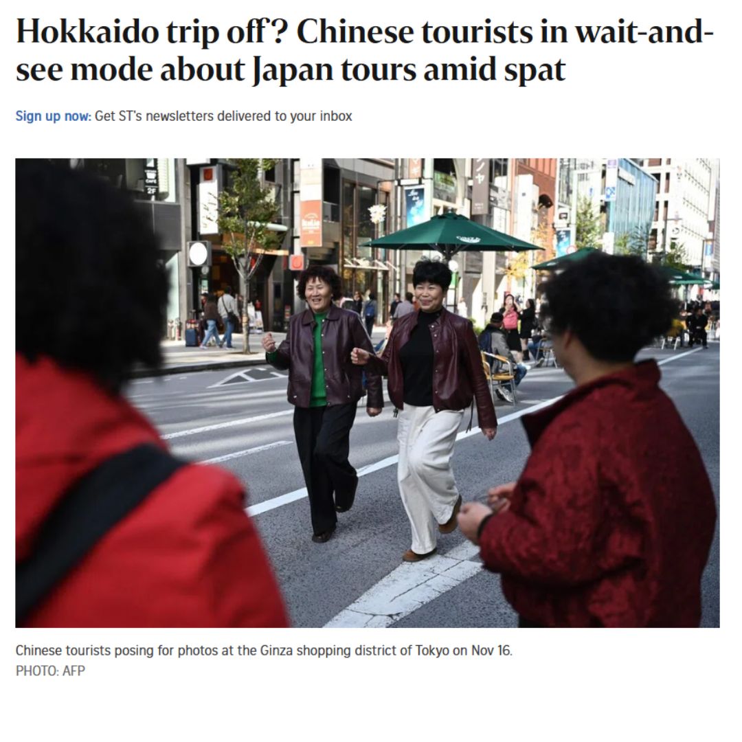 Some Chinese tourists call off trips to Japan amid spat | School of ...