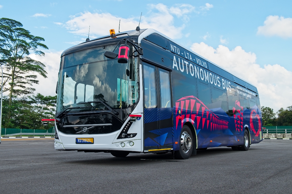 NTU-LTA-Volvo Launch First 12m Fully Electric Autonomous Bus | Energy ...
