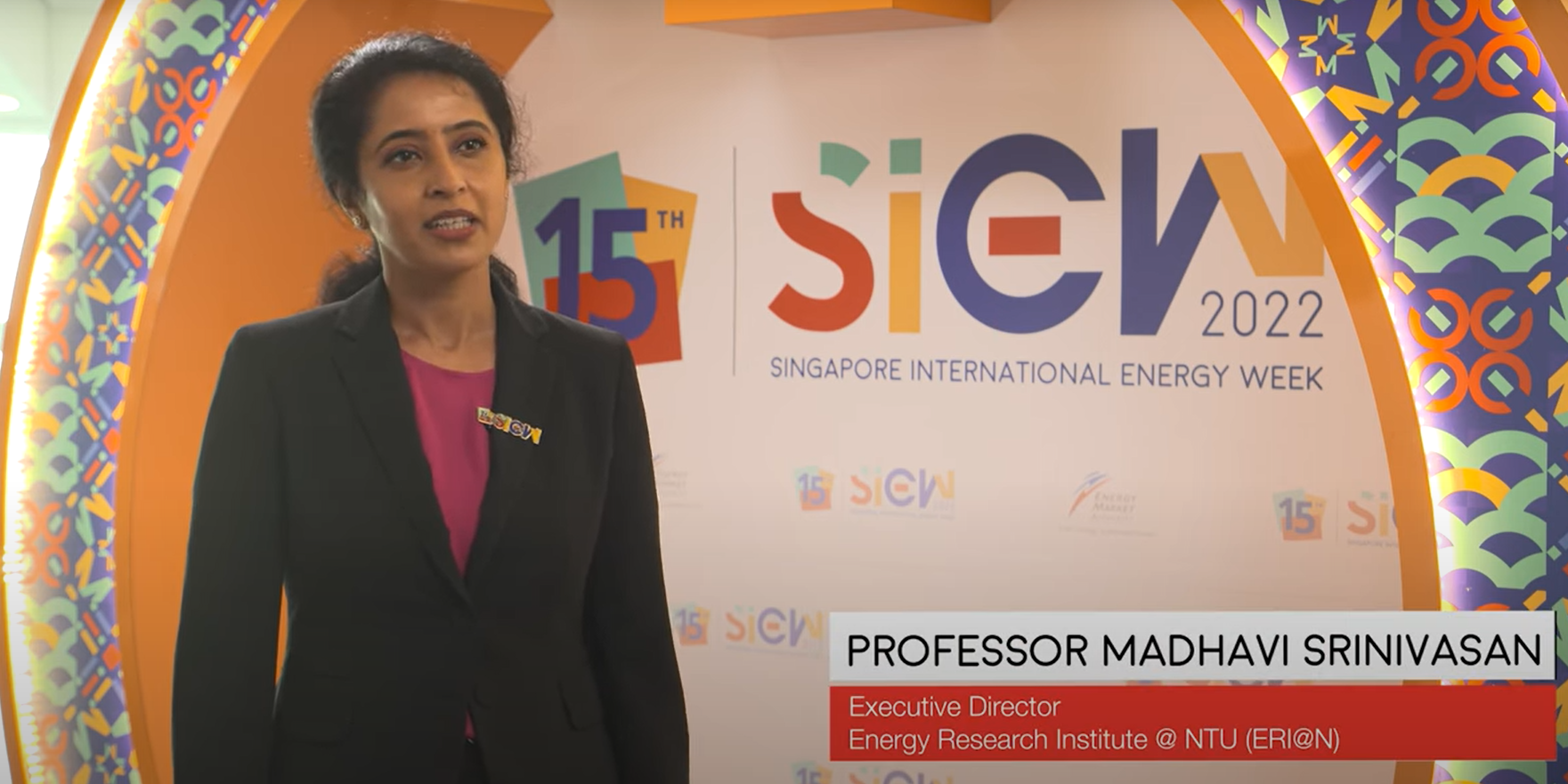SIEW Live: Professor Madhavi Srinivasan, Executive Director, ERI@N | Energy Research Institute ...