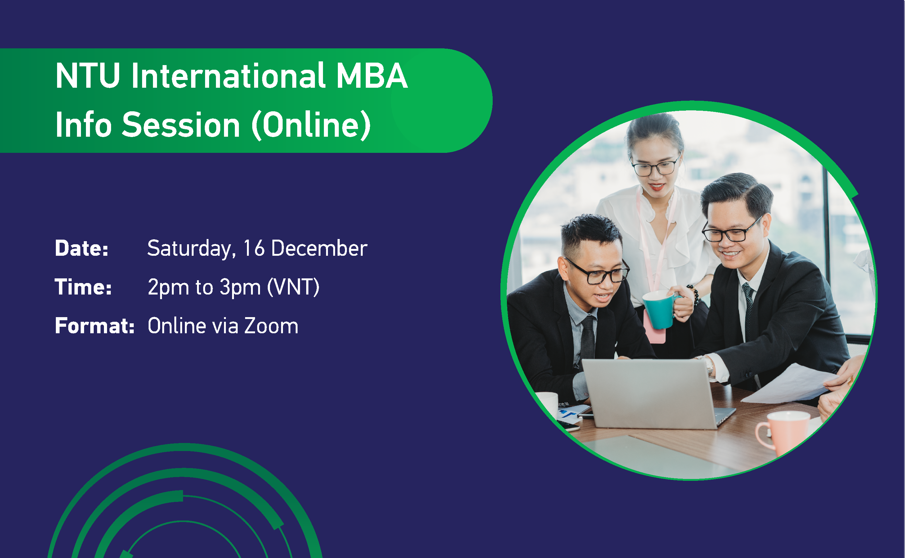 NTU International MBA Info Session (Online) | Nanyang Business School | NTU Singapore