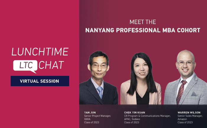 Nanyang PMBA Lunchtime Chat | Nanyang Business School | NTU Singapore