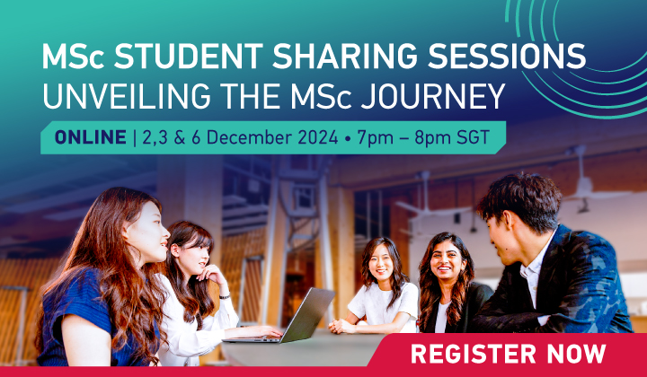 MSc Student Sharing Sessions: Unveiling the MSc Journey | Nanyang ...