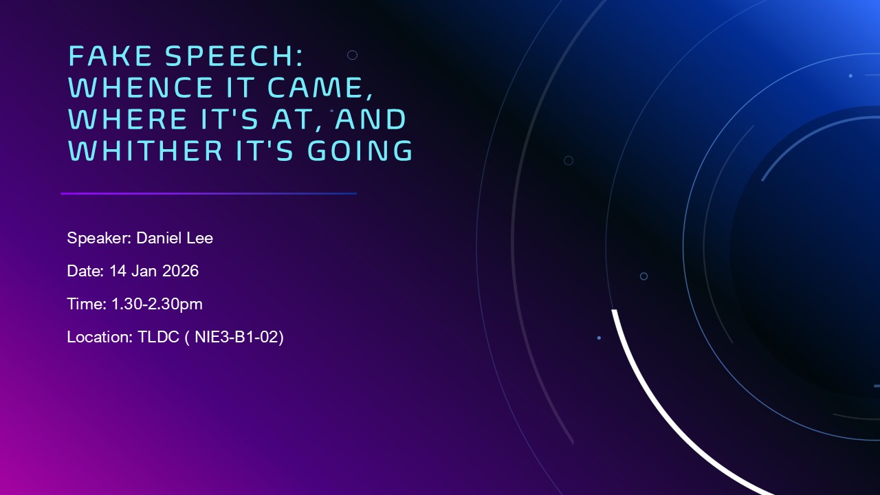 Fake speech: Whence it came, where it's at, and whither it's going ...