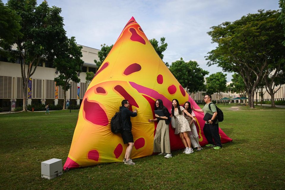 Giant ‘5 Stones’ sculptures transform NIE campus into a space for play ...