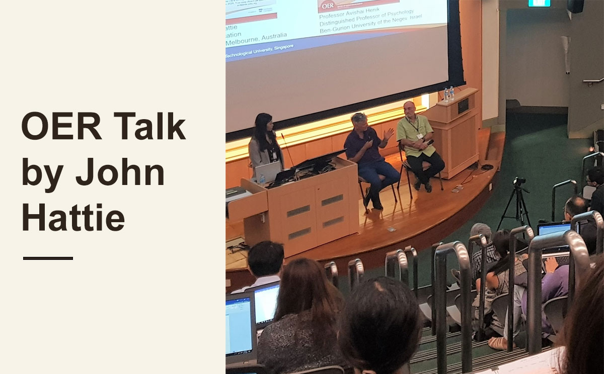 OER Talk by Professor John Hattie | National Institute of Education ...