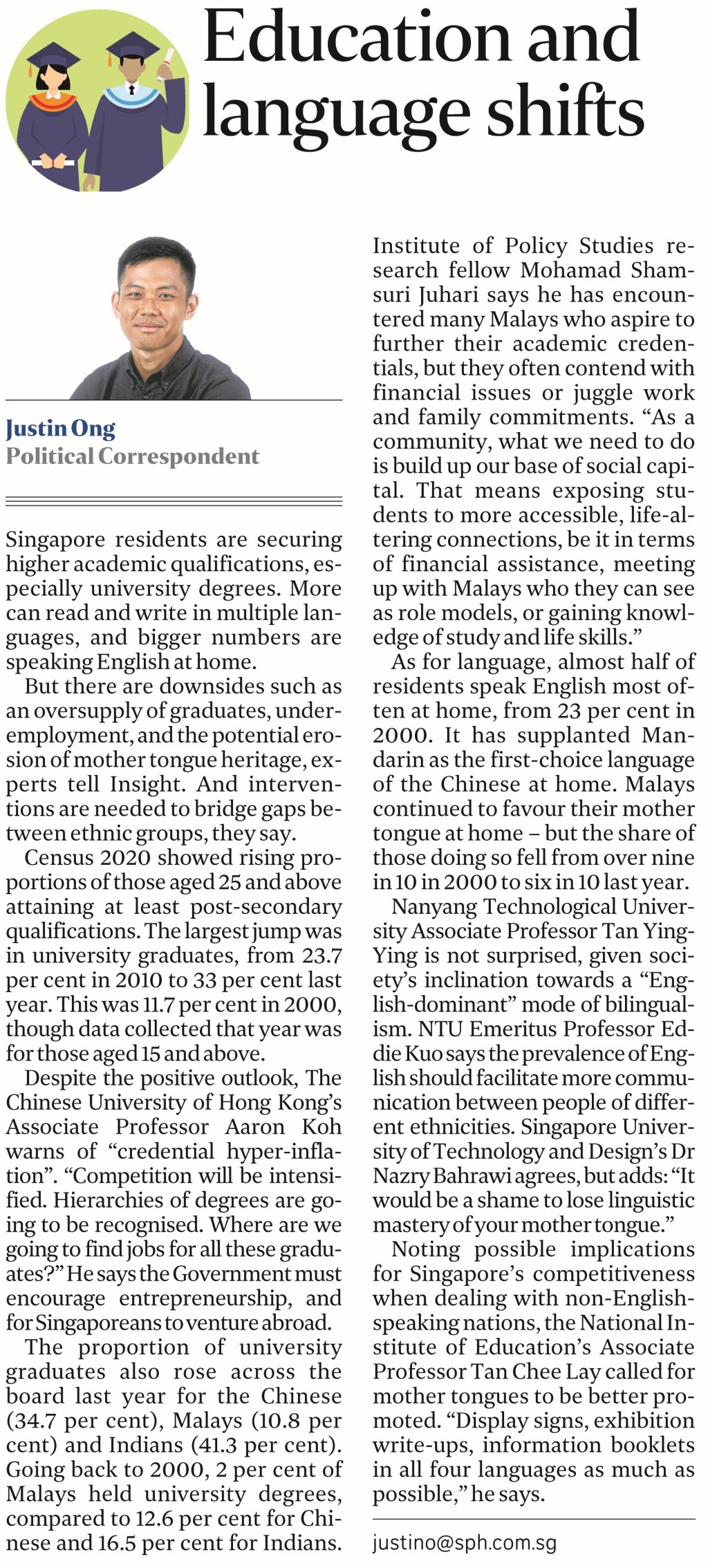 Education and language shifts | National Institute of Education (NIE ...