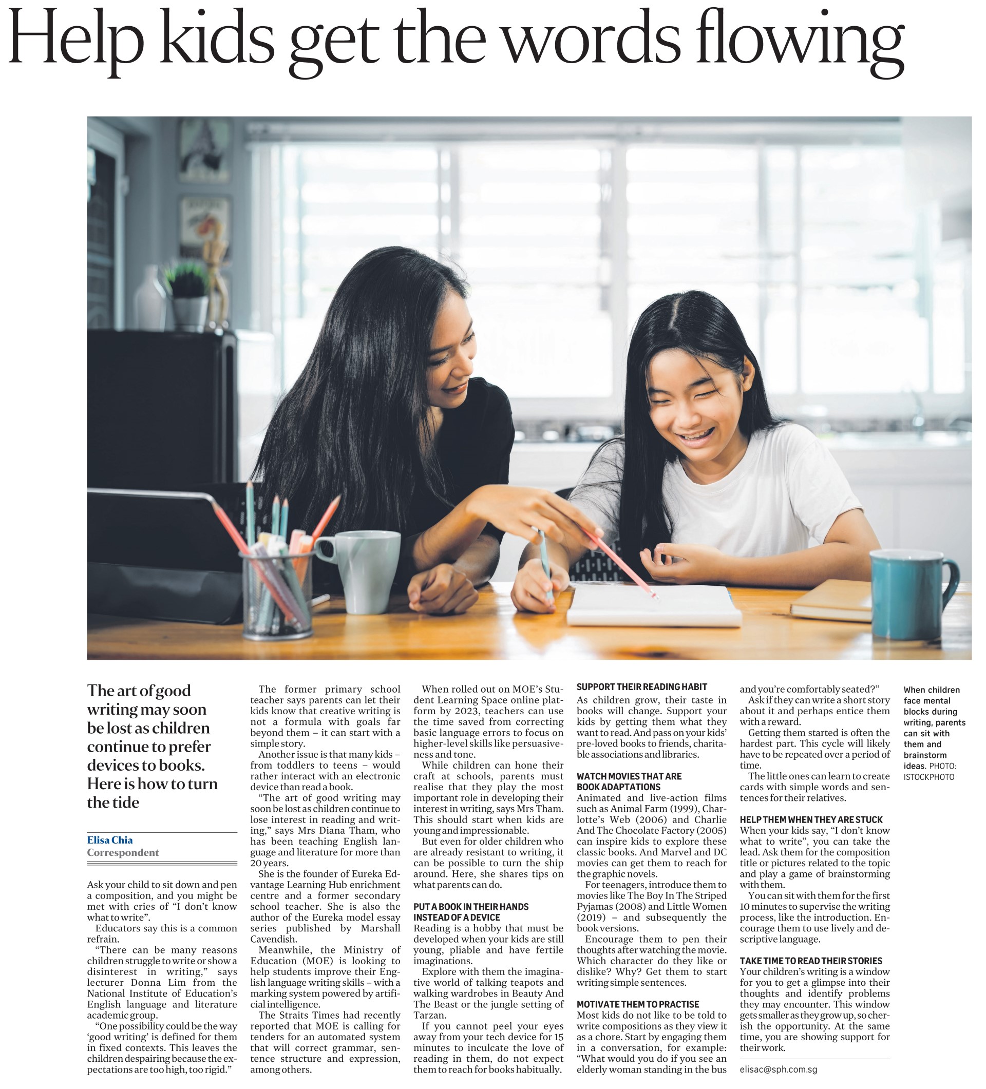 Help kids get the words flowing | National Institute of Education (NIE ...