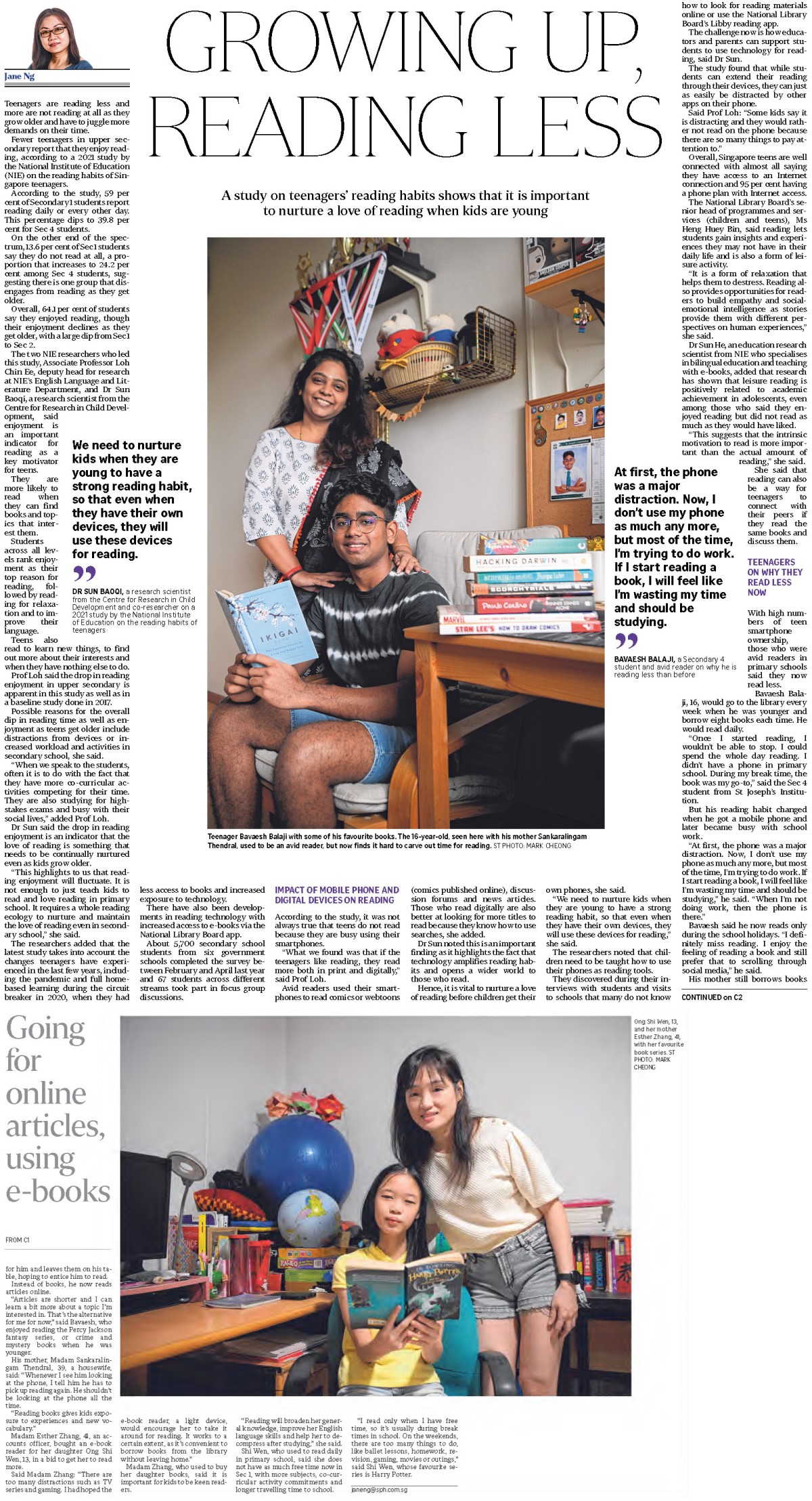 Growing Up, Reading Less | National Institute of Education (NIE) | NTU Singapore