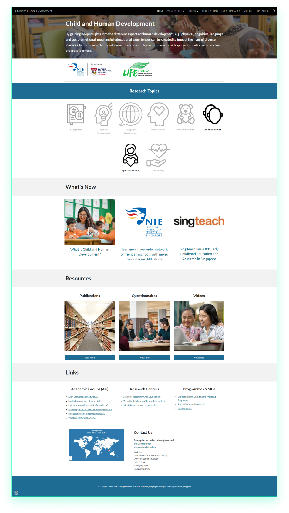 Launch of CHD SGA Microsite | National Institute of Education (NIE) | NTU Singapore