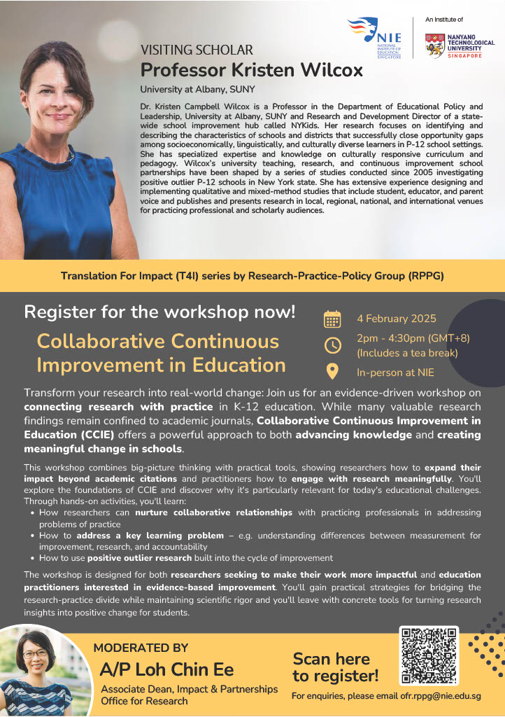 Prof Kristen Wilcox will lead a hands-on workshop on Collaborative ...