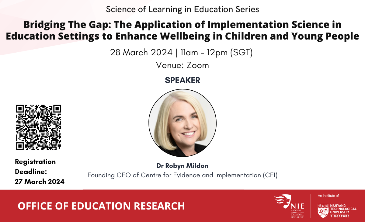 Please join us in our Science of Learning in Education Seminar Series ...